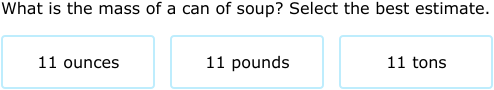 IXL | Choose customary units of mass | 5th grade science