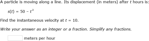IXL - Velocity as a rate of change (Precalculus practice)