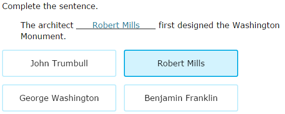IXL - The Washington Monument (3rd grade social studies practice)