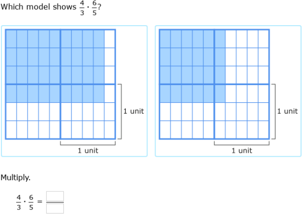 IXL | Multiply fractions greater than one using models | 6th grade math
