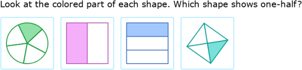 IXL | Identify halves - area models | 1st grade math