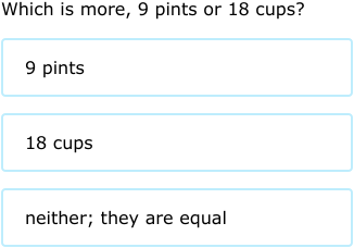 IXL | Compare and convert customary units of volume | 3rd grade math