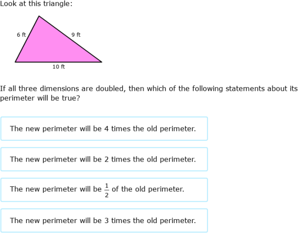 IXL | Perimeter and area: changes in scale | 7th grade math