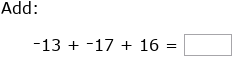 IXL | Add three or more integers | 7th grade math