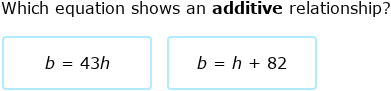 IXL | Additive and multiplicative relationships | 6th grade math