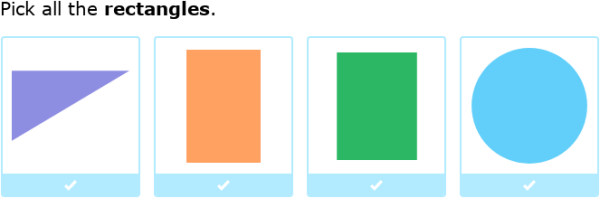 IXL | Select two-dimensional shapes II | 1st grade math