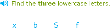 IXL | Find the lowercase letters | Kindergarten language arts