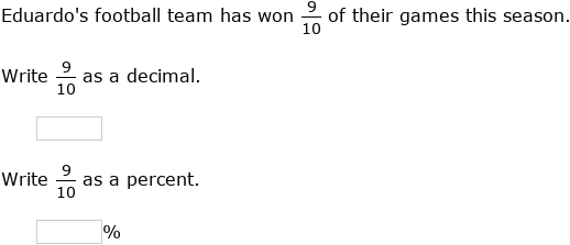 IXL | Convert between percents, fractions, and decimals: word problems ...
