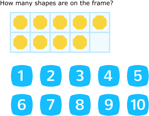 IXL | Count on ten frames - up to 10 | Pre-K math