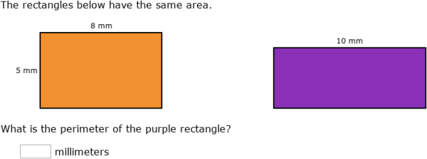 IXL | Rectangles: relationship between perimeter and area | 8th grade math