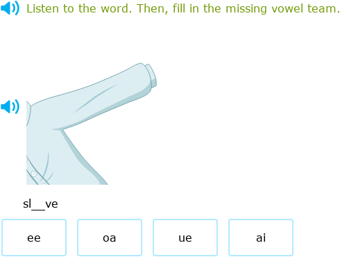 IXL | Complete the word with the correct vowel team | 4th grade ...