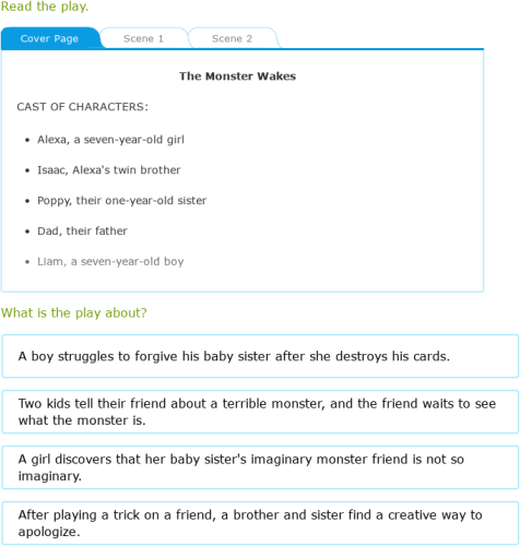 IXL | Read drama | 6th grade language arts