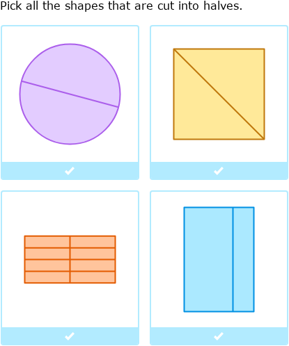IXL | Identify halves, thirds, and fourths | 2nd grade math