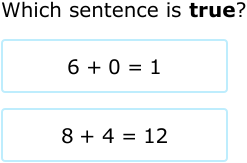 IXL | Addition sentences: true or false? | 1st grade math