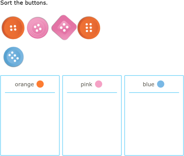 IXL | Classify and sort by shape or color | 1st grade math