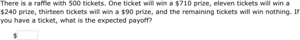IXL - Expected values for a game of chance (Precalculus practice)