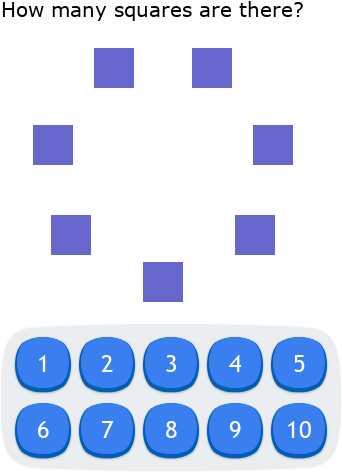 IXL | Count shapes in rings - up to 9 | Pre-K math