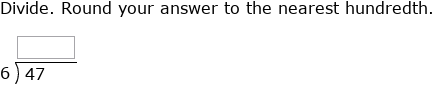 IXL | Division with decimal quotients and rounding | 6th grade math