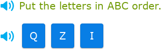 IXL | Put the letters in ABC order | Kindergarten language arts