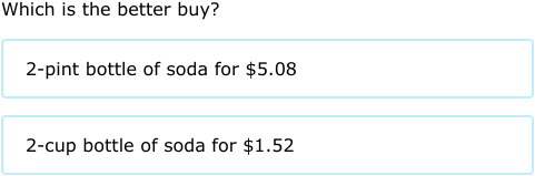 IXL | Unit prices with unit conversions | 8th grade math