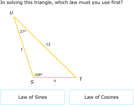 IXL - Solve a triangle (Algebra 2 practice)