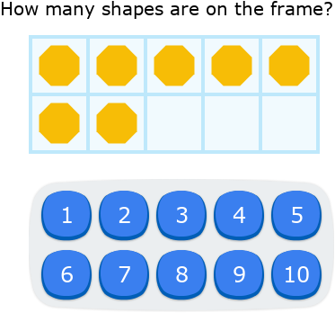IXL | Count on ten frames - up to 10 | Kindergarten math